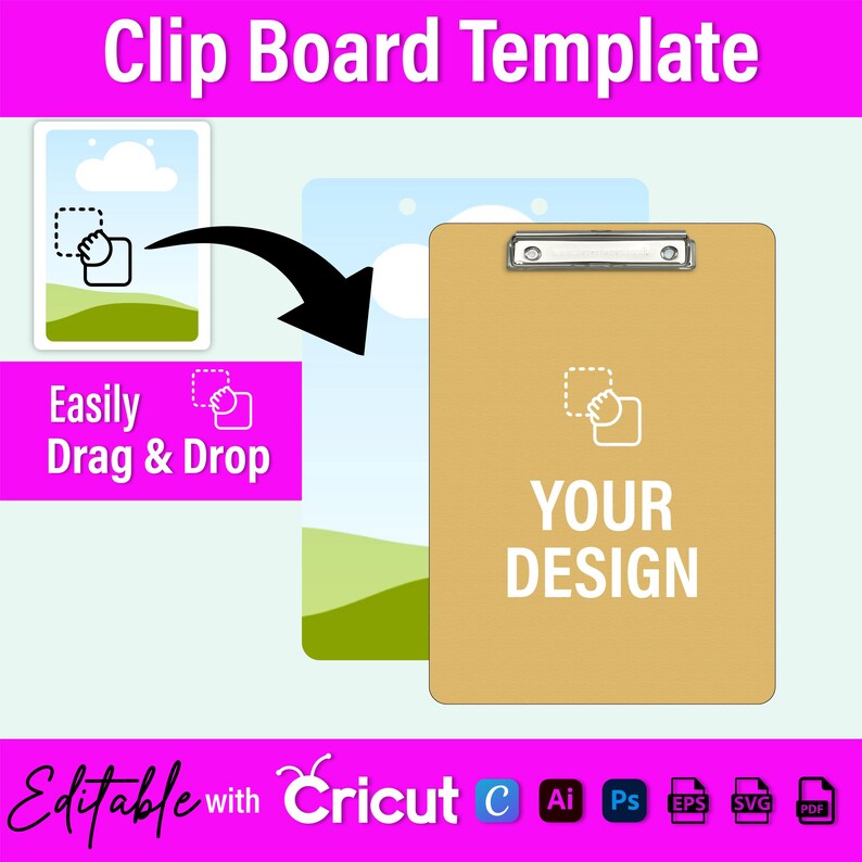 Clipboard Mockup Template: Canva Stationery Frame (digital Download) - Etsy