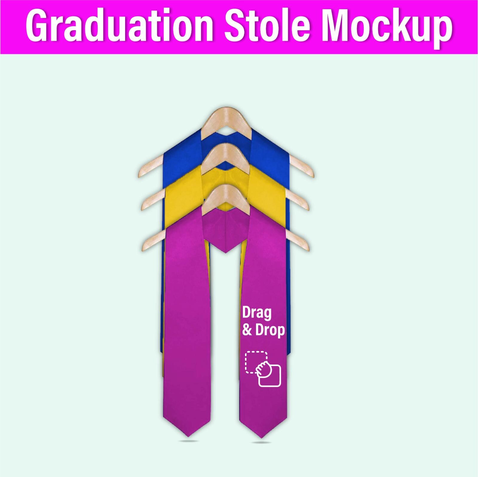 Graduation Stole Template, Graduation Stole Svg, Canva Editable ...