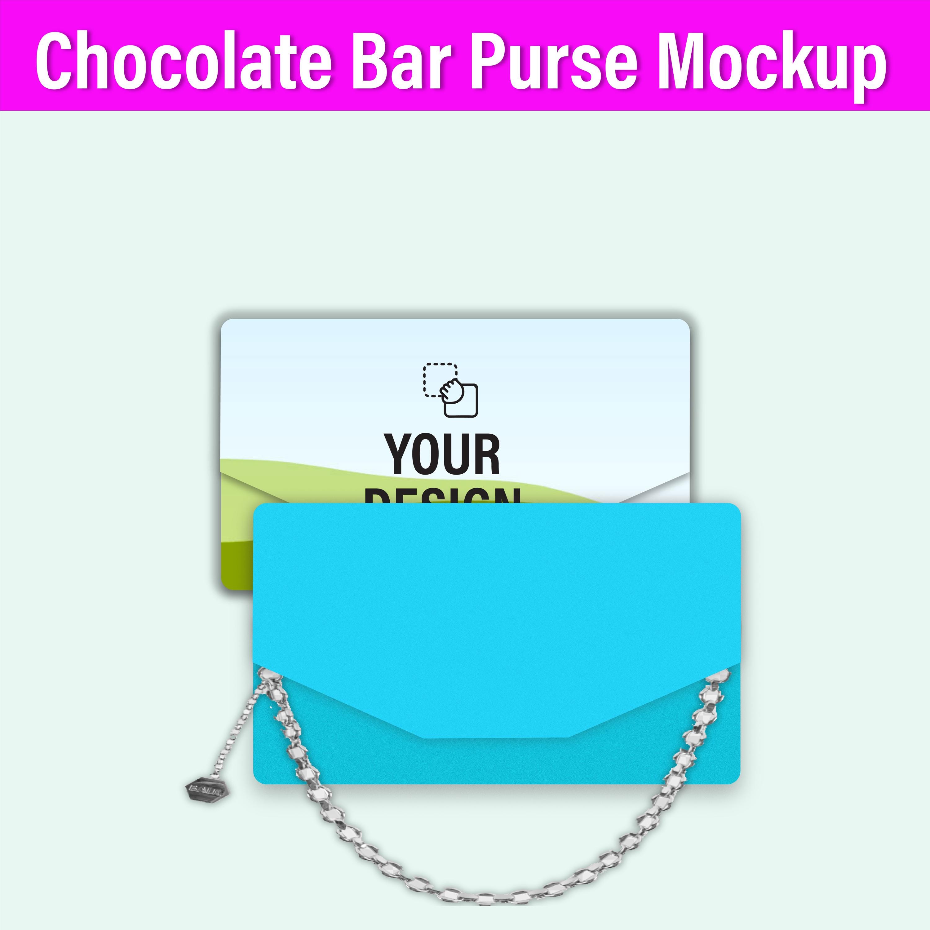 Chocolate Bar Purse Template, Chocolate Bar Purse Wrapper SVG ...