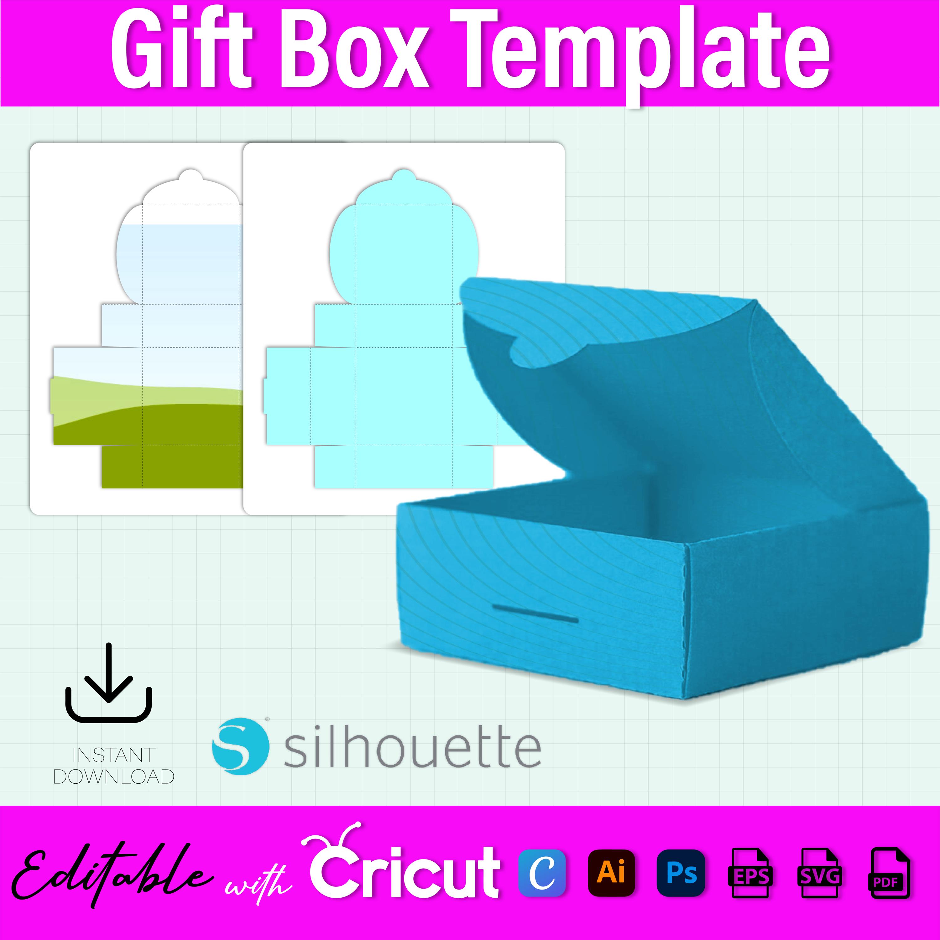 Editable Gift Box Template: Packaging Box SVG Vector (A4) - Etsy