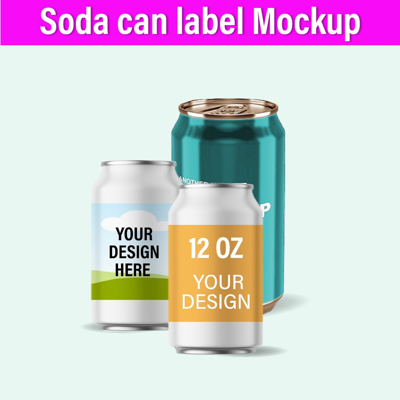 Soda Can Template, Soda Can Wrapper Template, Soda Can SVG, Blank Soda ...