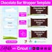 Chocolate Bar Template Bundle, Chocolate Bar Template, Chocolate ...
