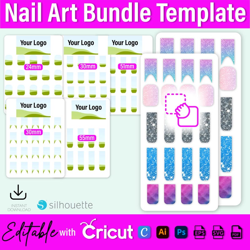Blank Nail Template - Etsy
