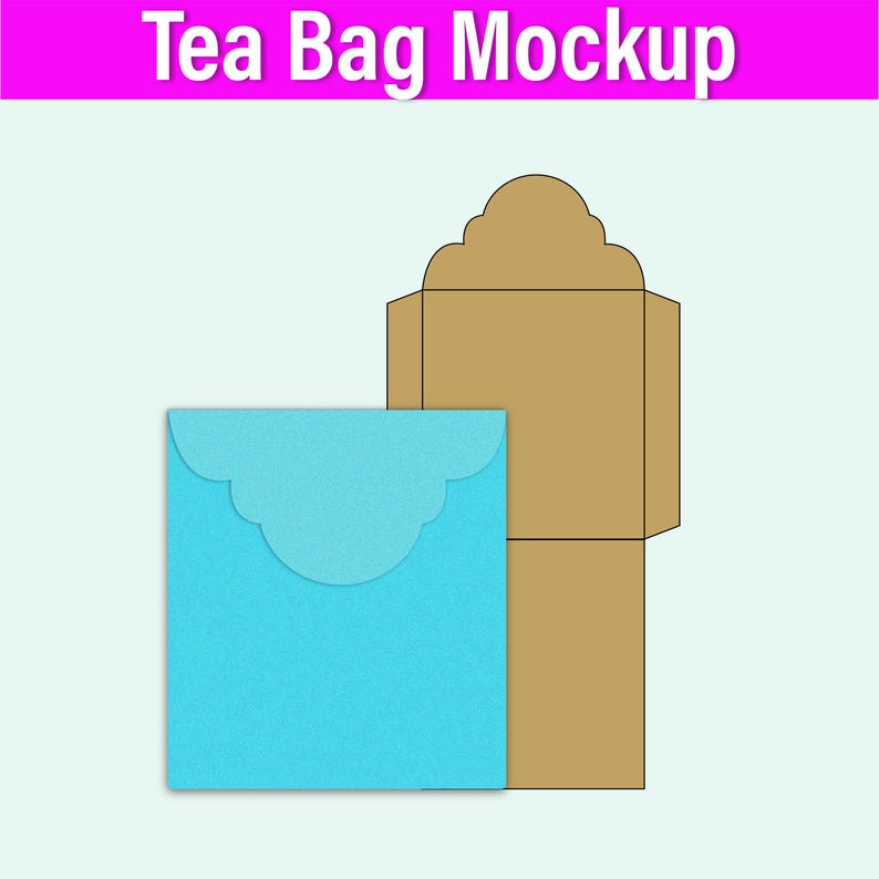 Tea Bag Envelope Template, Tea Bag Label, Seed Packet Template, Tea Bag ...