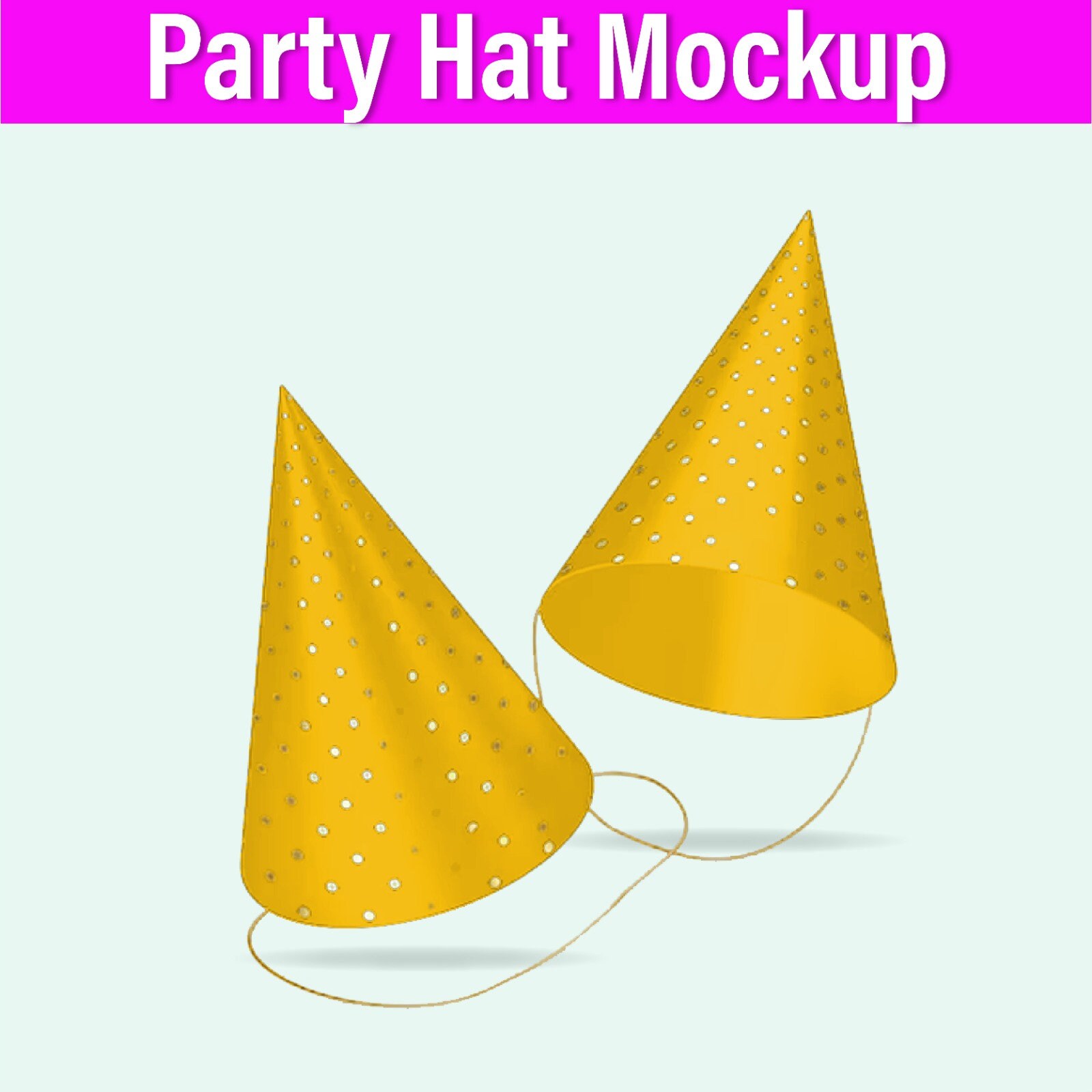 Party Hat Template, No Glue Party Hat Template, Party Hat Svg, Blank ...