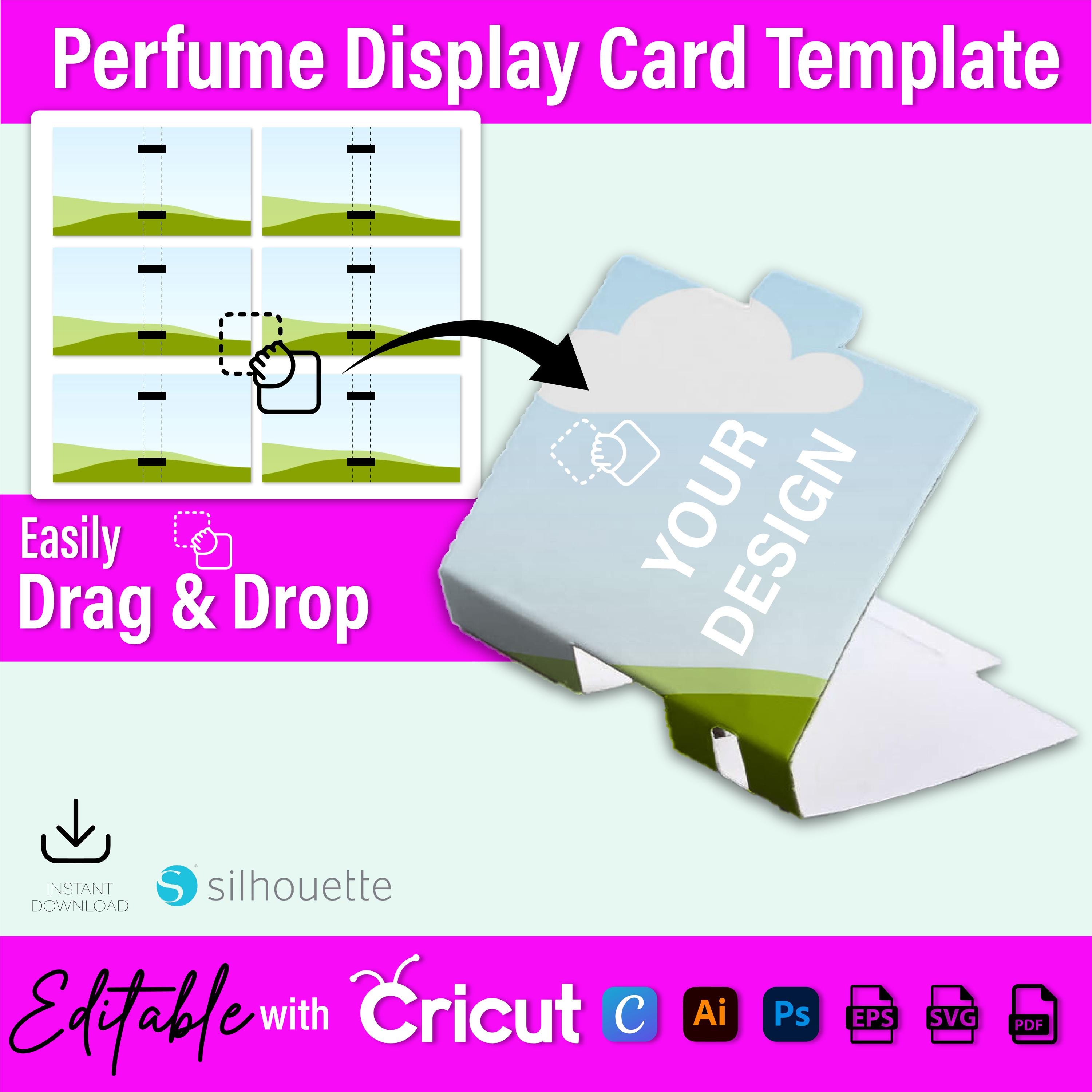 Perfume Display Card Template, Perfume Sample Display Card, Perfume ...