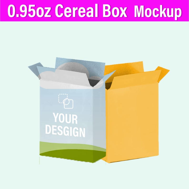 0.95 Oz Cereal Box Template, Cereal Box Svg, Cereal Packaging Template ...