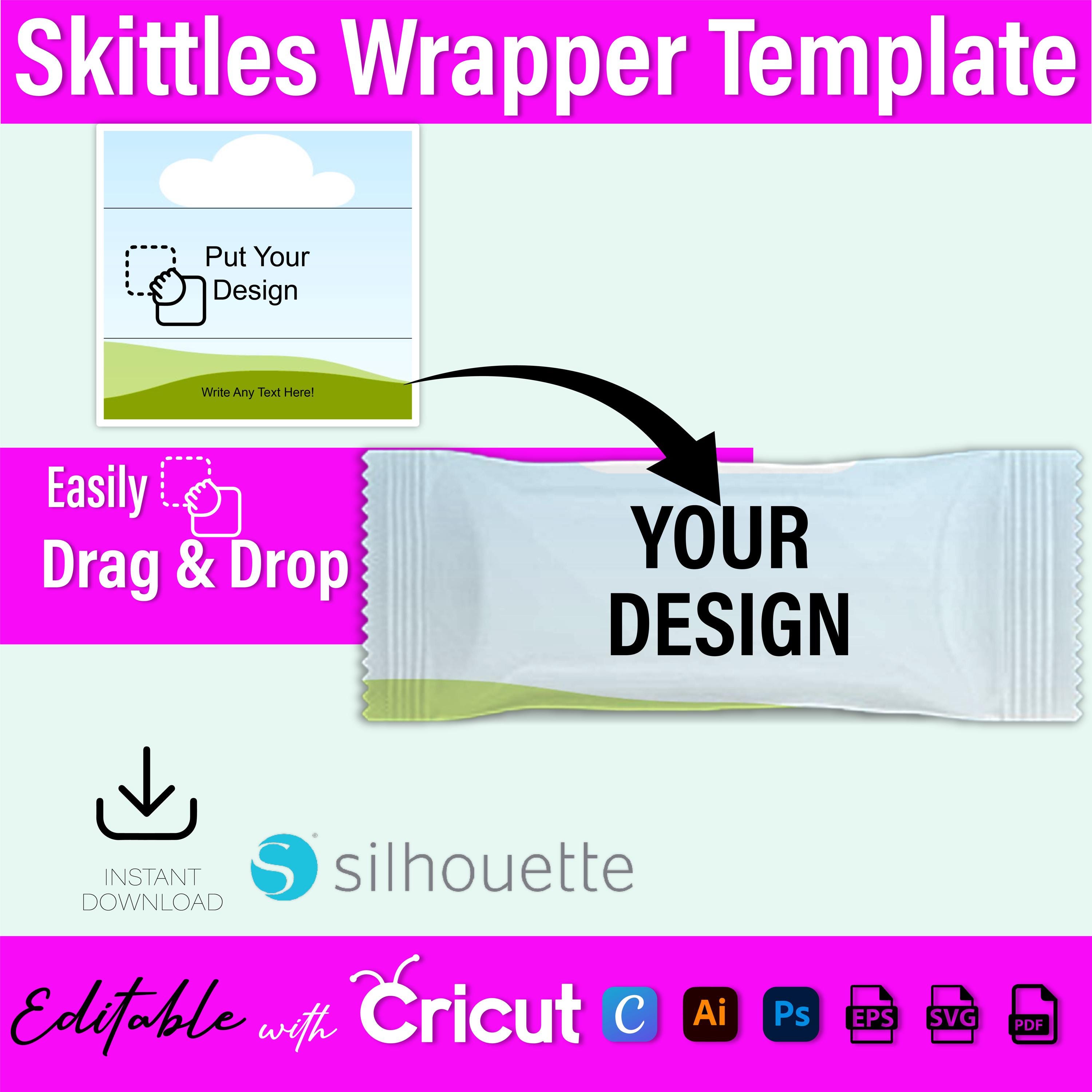 Skittles Wrapper Template: DIY Candy Label (digital Download) - Etsy