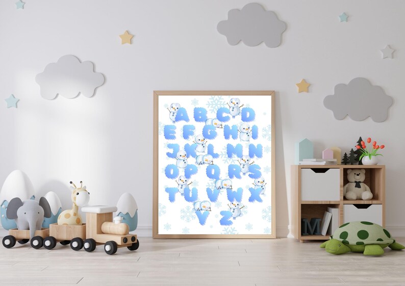 Digital Print ABC Christmas Poster L Educational Printable Wall Art for ...