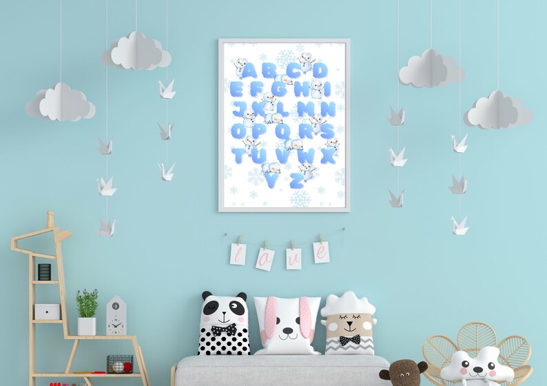 Digital Print ABC Christmas Poster L Educational Printable Wall Art for ...