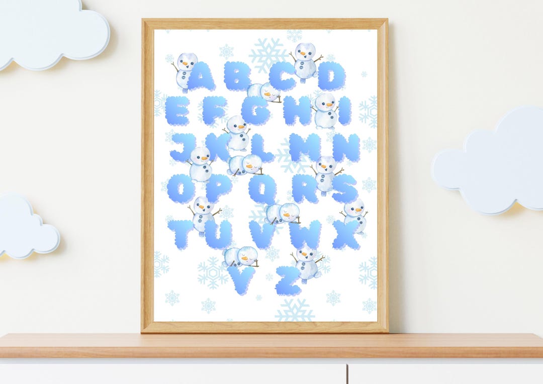 Digital Print ABC Christmas Poster L Educational Printable Wall Art for ...