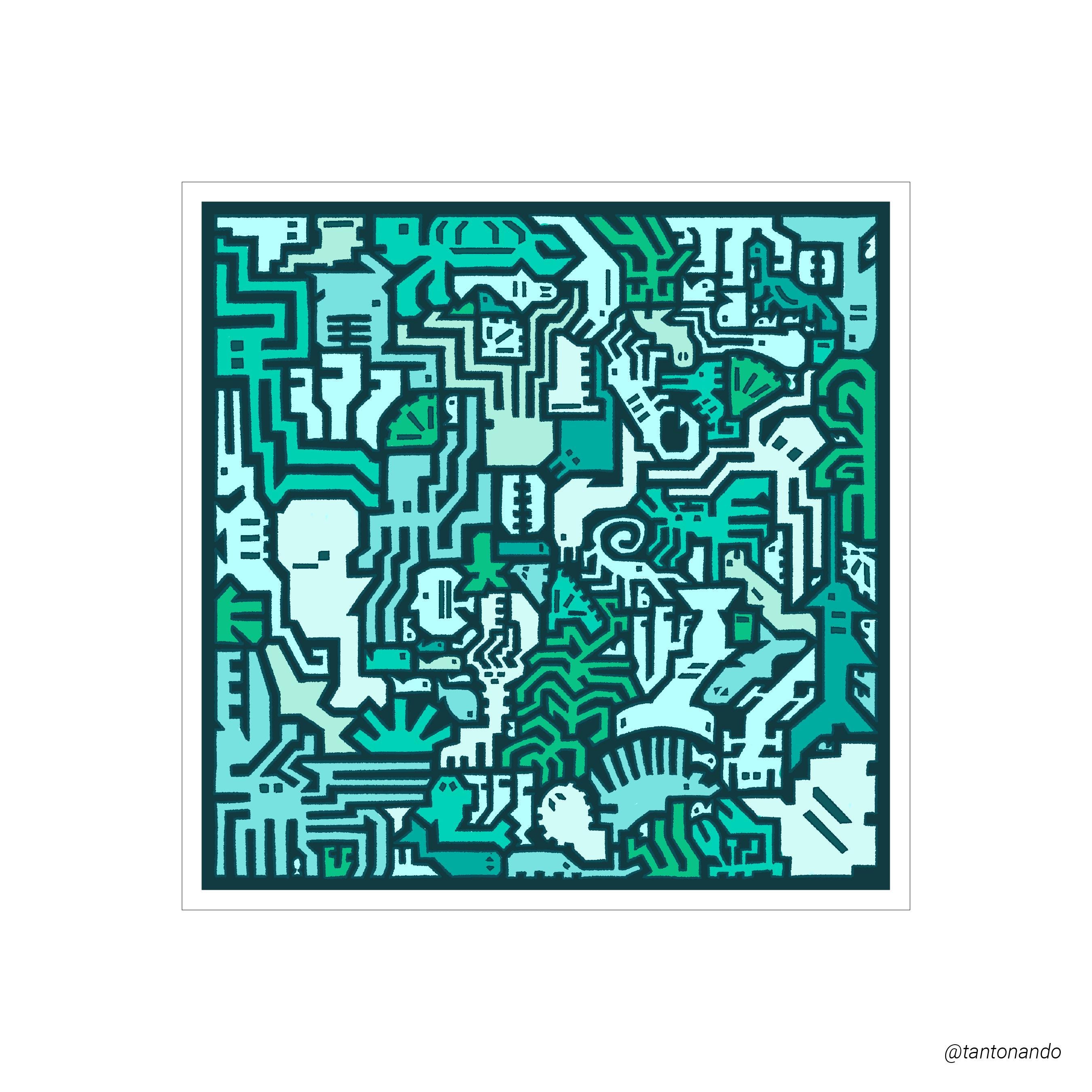 Graphic Sea Creatures Sticker - Etsy