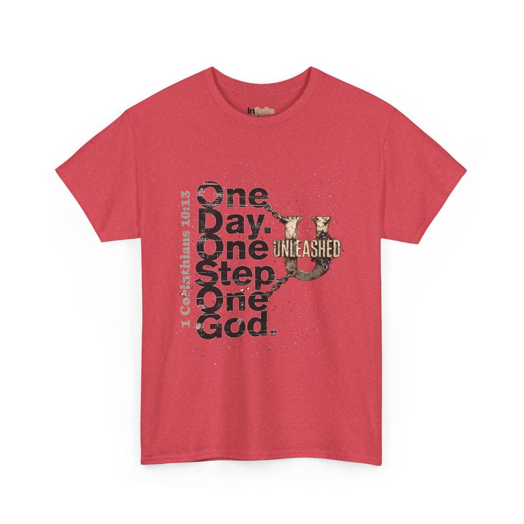 One Day One Step Chain Break Graphic Tee | Unchained Motivational Shirt ...