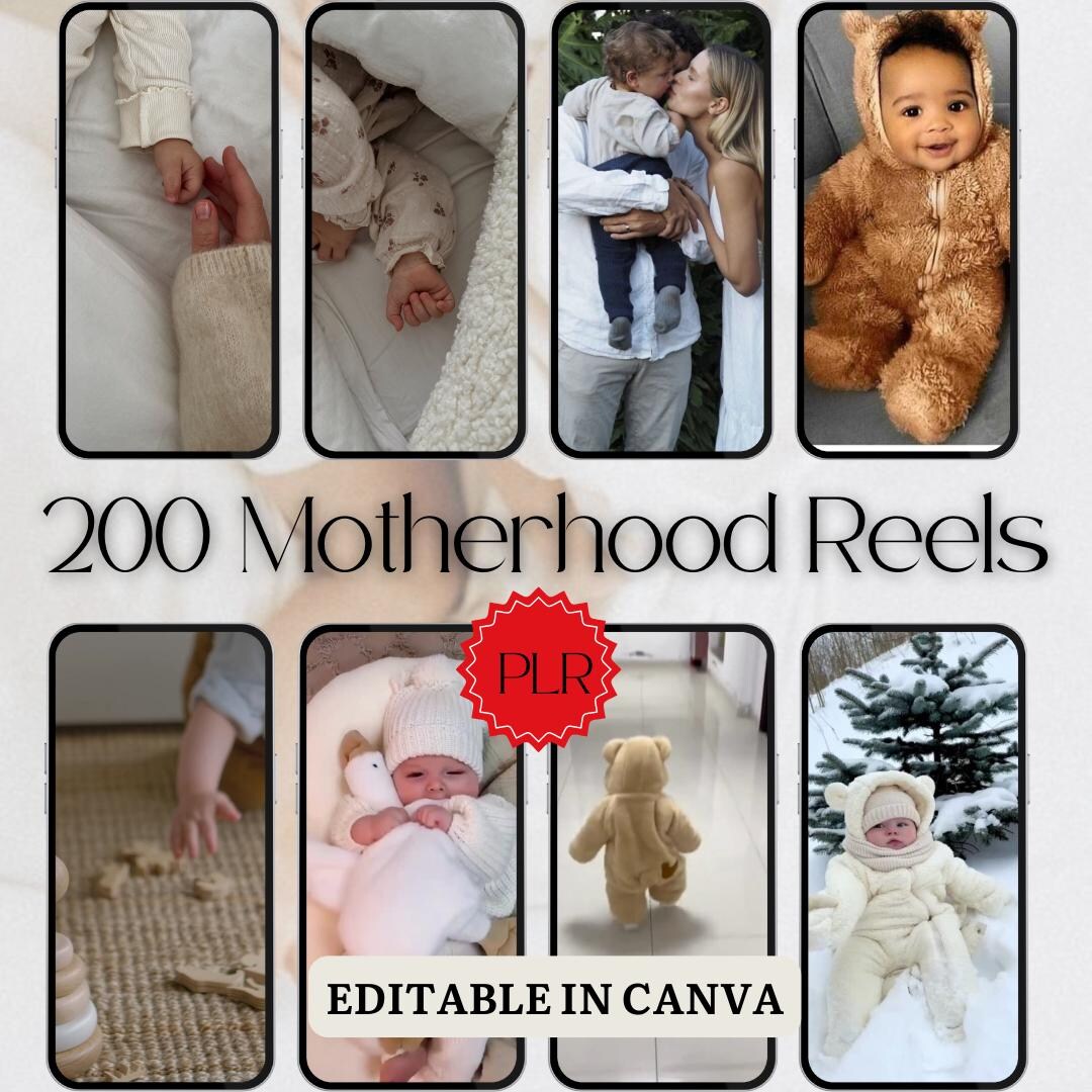 200 Motherhood Reels, Mother and Baby Reels, Instagram Theme Page ...