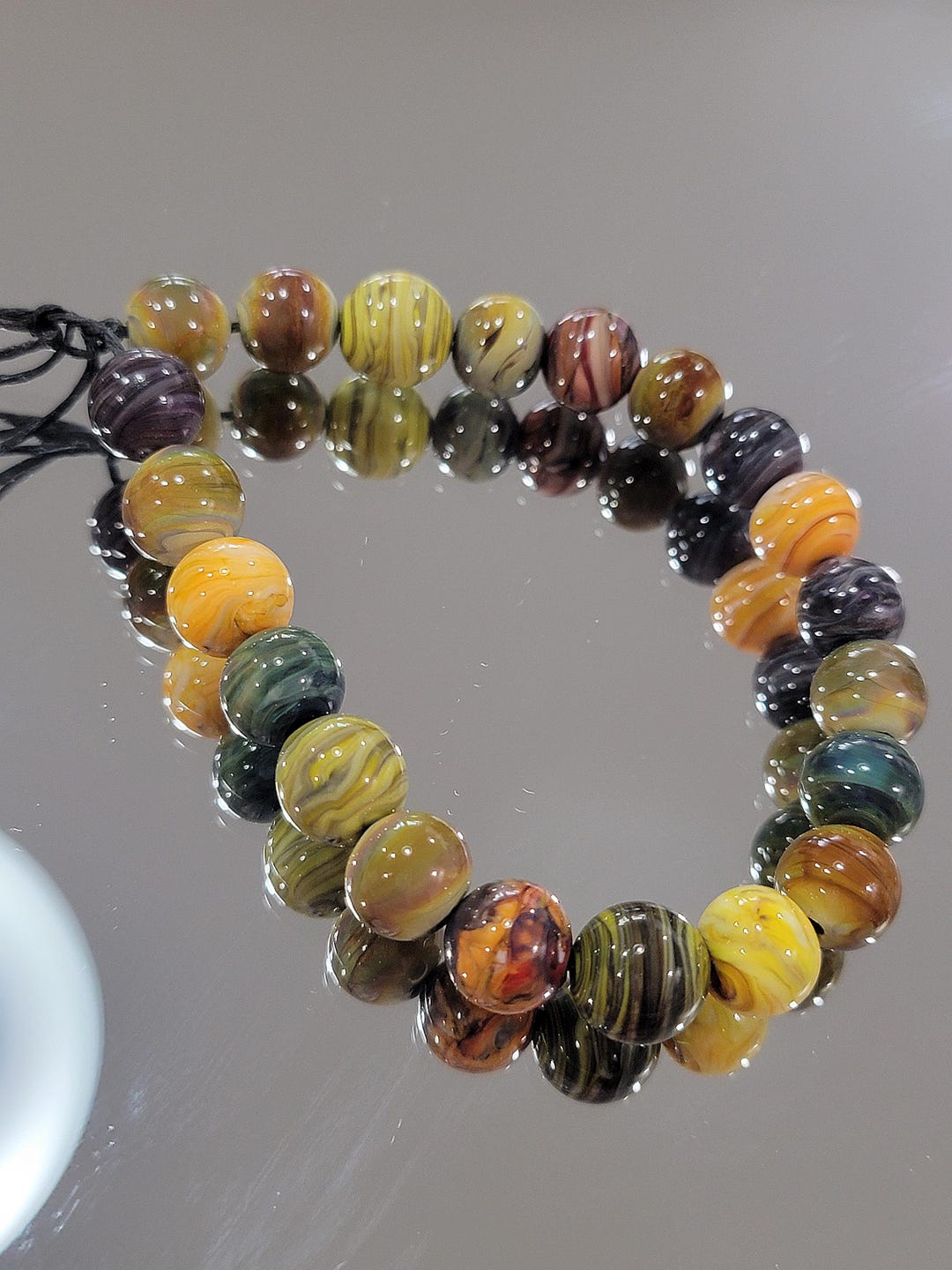 Set of 21 Sphere Glass Beads - Etsy