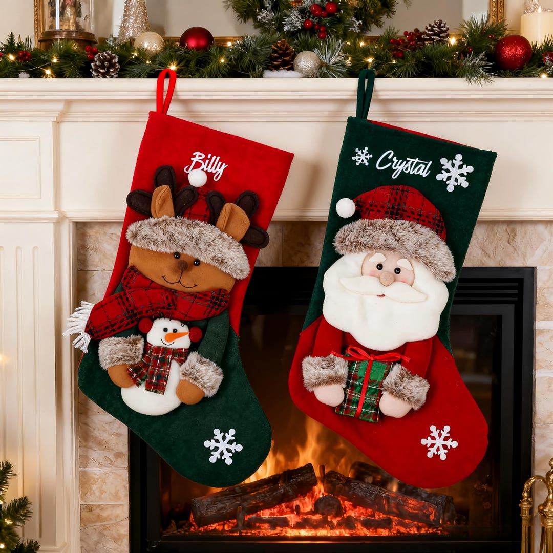 Custom 3D Christmas Stocking,personalized Family Christmas Stocking ...
