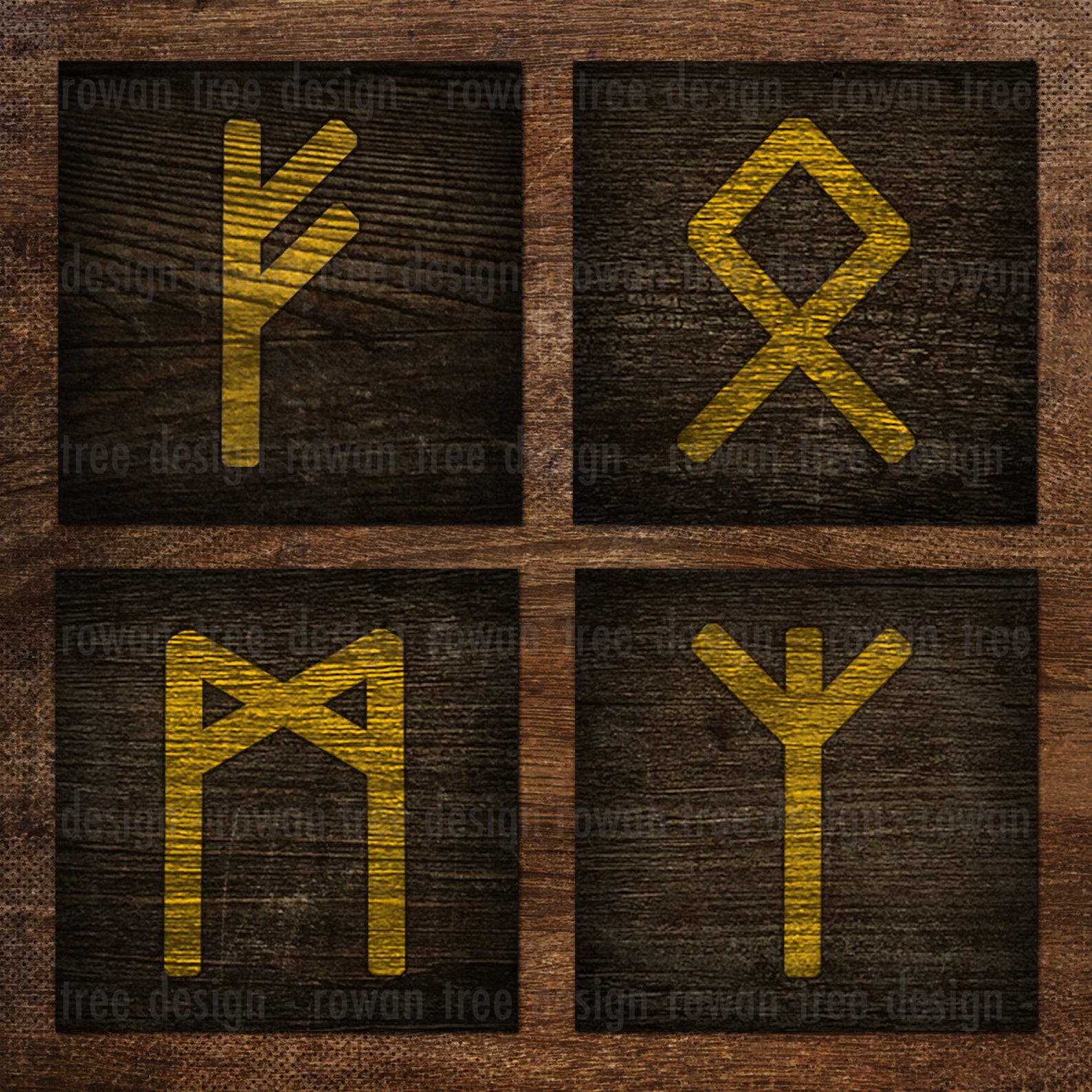 ANCIENT RUNES Digital Collage Sheet Squares Four Sizes - No. 0042 - Etsy UK