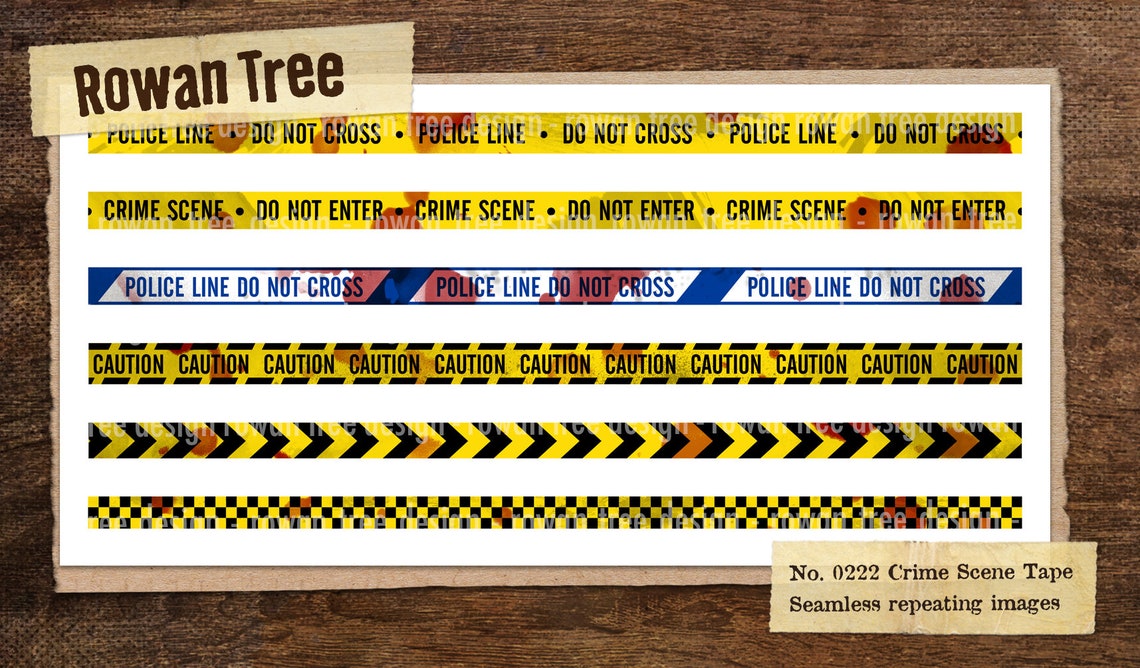 Bloody CRIME SCENE TAPE Digital Collage Sheet True Crime No. - Etsy UK