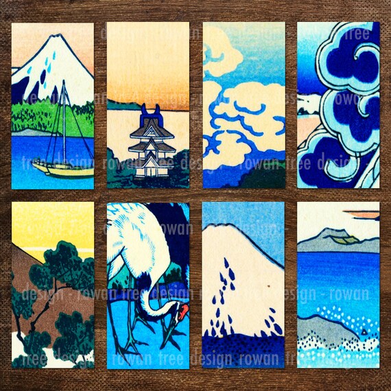 MORE JAPANESE EPHEMERA Digital Collage Sheet 1x2in No. 0140 | Etsy
