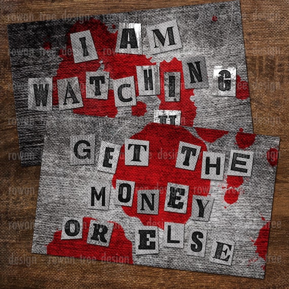 RANSOM NOTES Digital Collage Sheet 90x55mm True Crime Creepy | Etsy