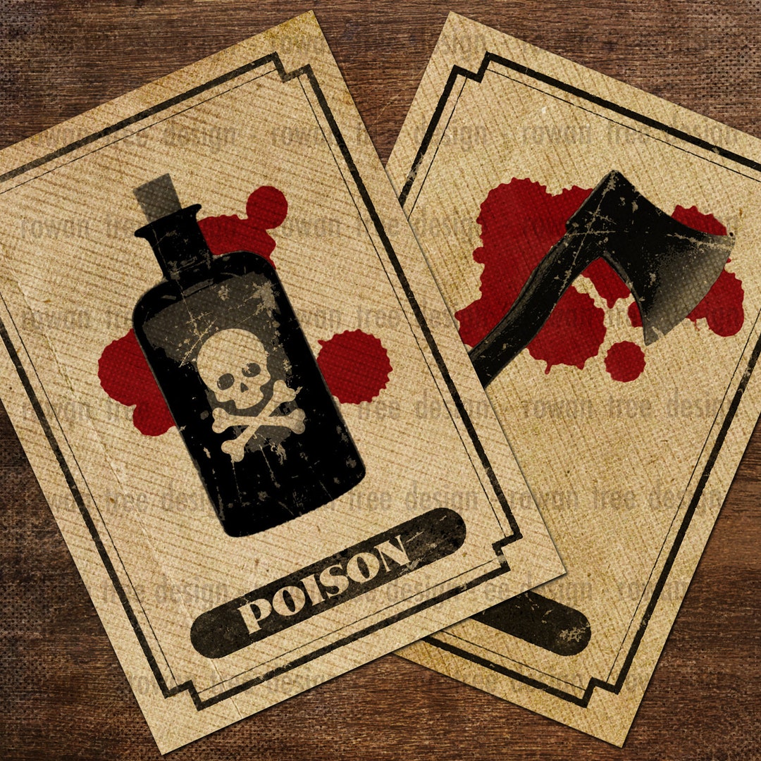 MURDER WEAPONS Digital Collage Sheet 2.5x3.5in True Crime No. 0047 - Etsy