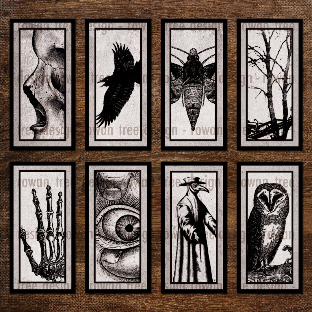 MEMENTO MORI Digital Collage Sheet 1x2in - No. 0205 - Etsy UK