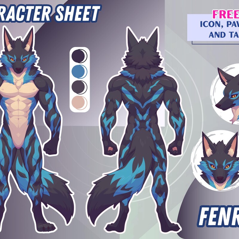 Furry Ref Sheet - Etsy