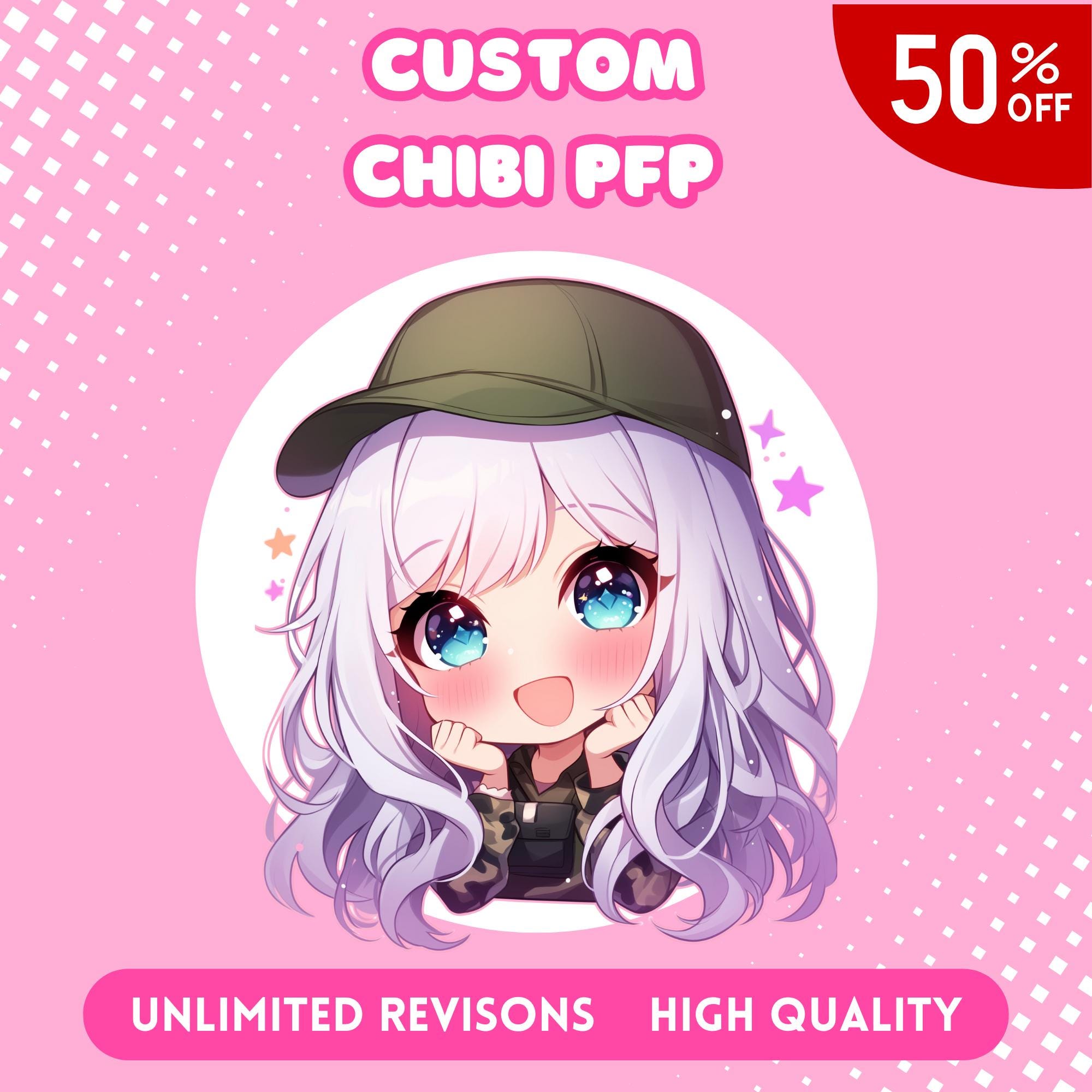 CUSTOM CHIBI PFP Pfp Chibi, Pfp Commission, Chibi Commission, Chibi Pfp ...