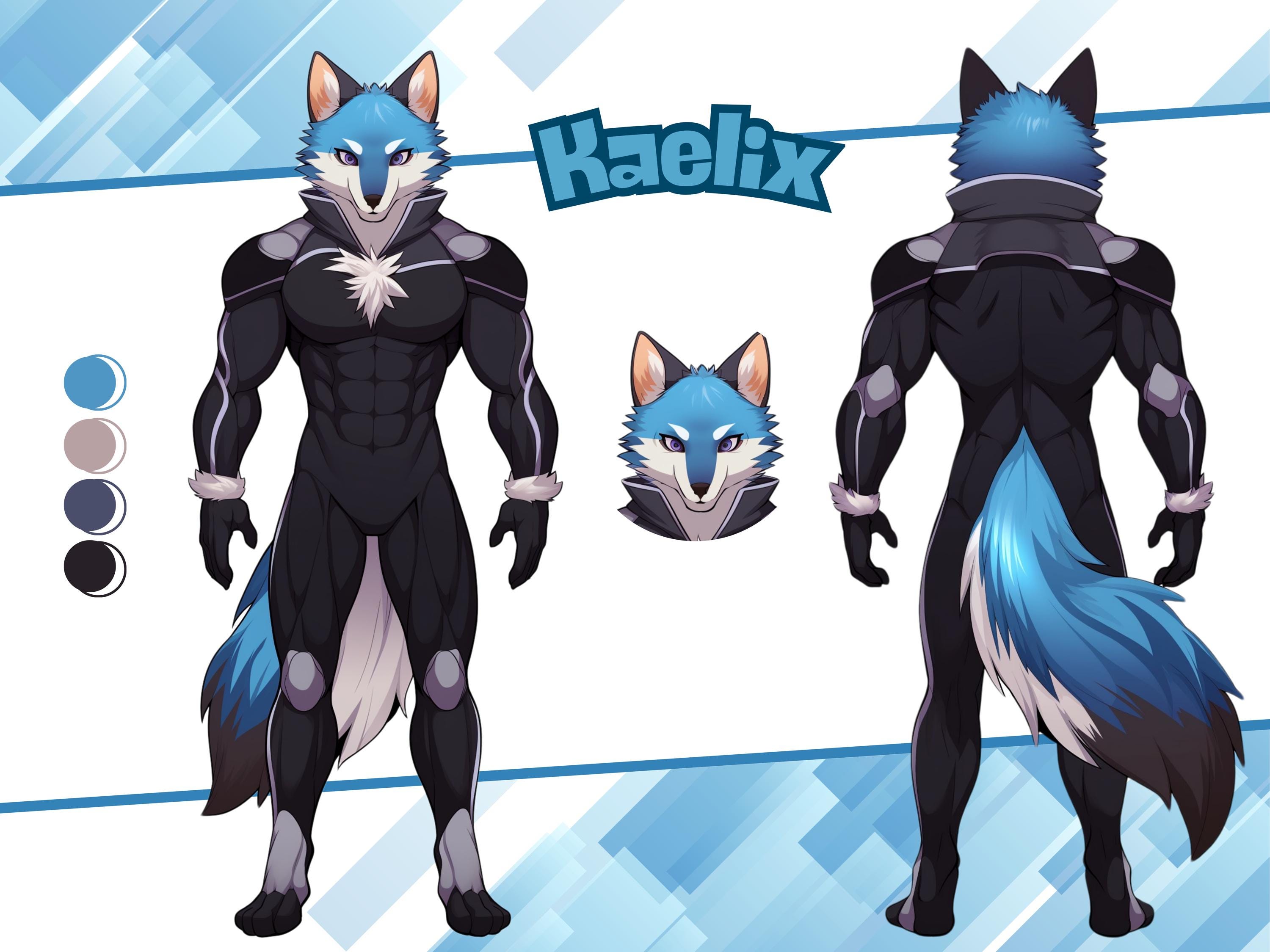 Custom Furry Character Reference Sheet: Fursona Art (digital File ...