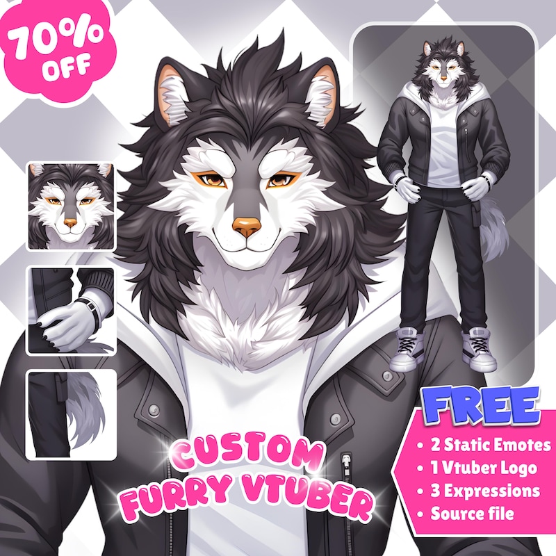 Furry 2d Vtuber Avatar - Etsy
