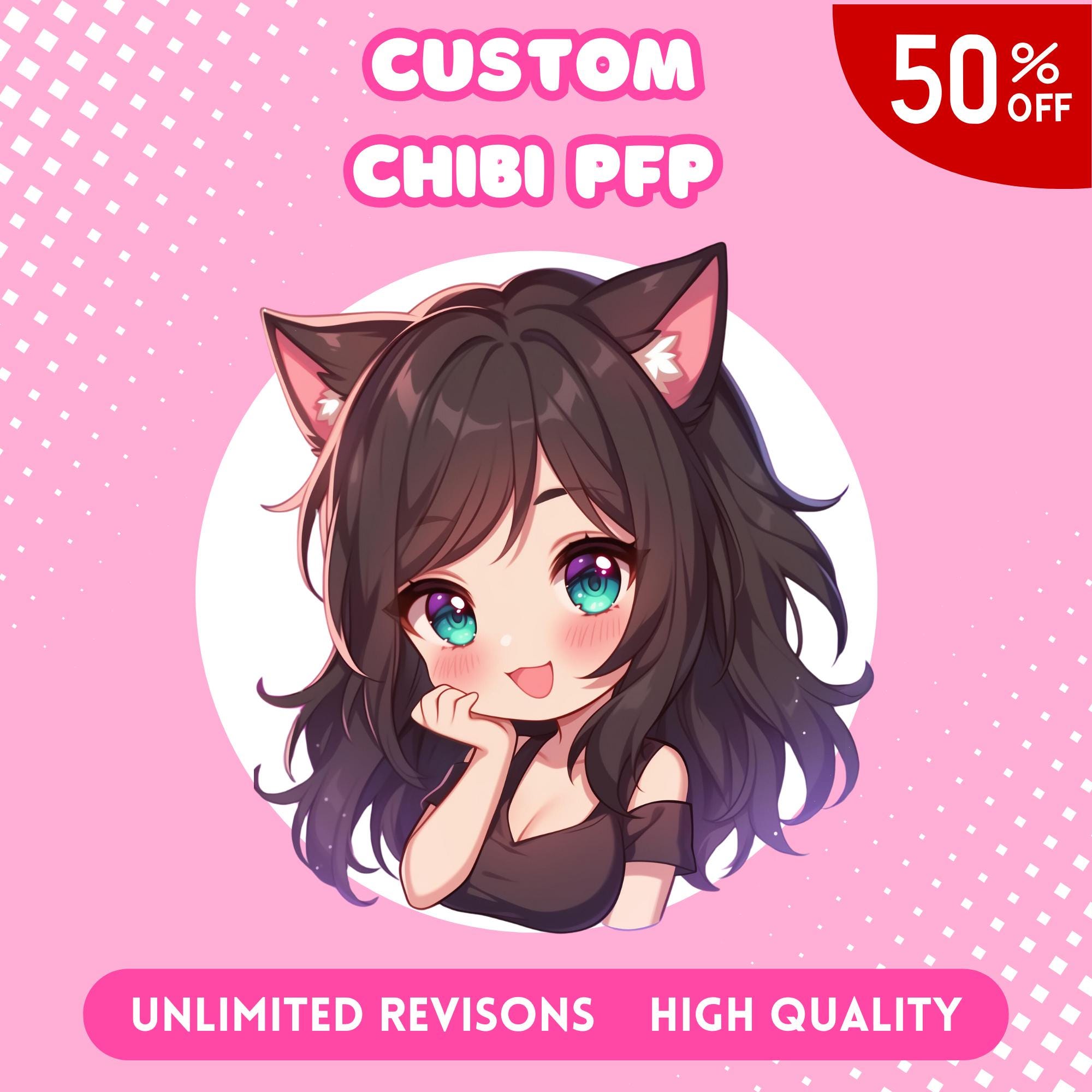 CUSTOM CHIBI PFP Pfp Chibi, Pfp Commission, Chibi Commission, Chibi Pfp ...