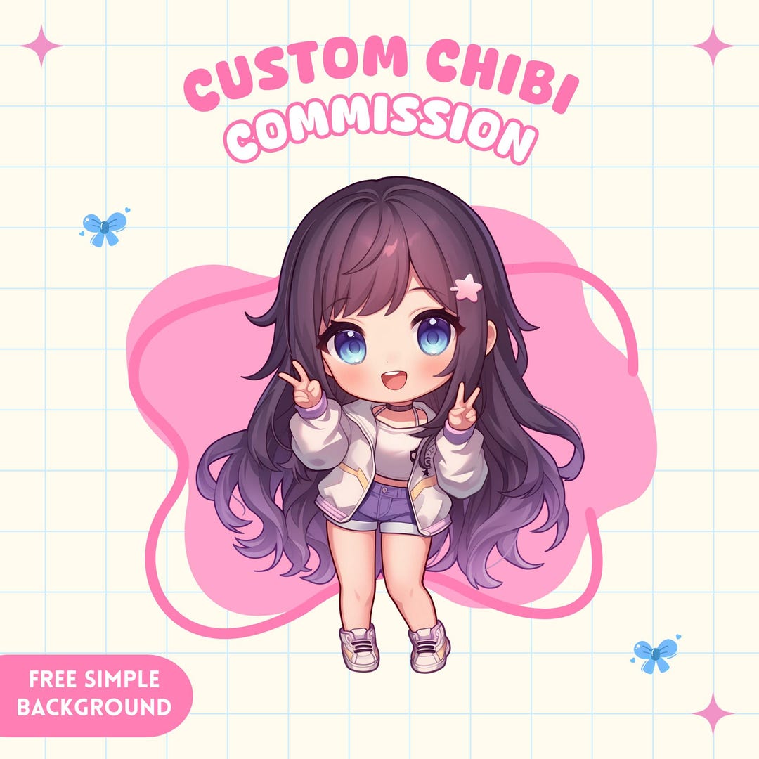 CUSTOM CHIBI, Chibi Character, Custom Chibi Commission, Chibi, Fanart ...