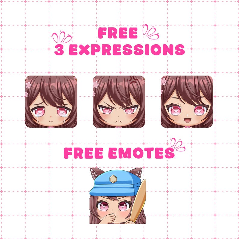 Custom Chibi Vtuber Model Commission | Anime Vtuber Avatar for ...