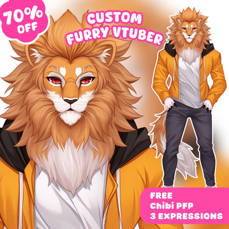 Lion Vtuber Models - Etsy
