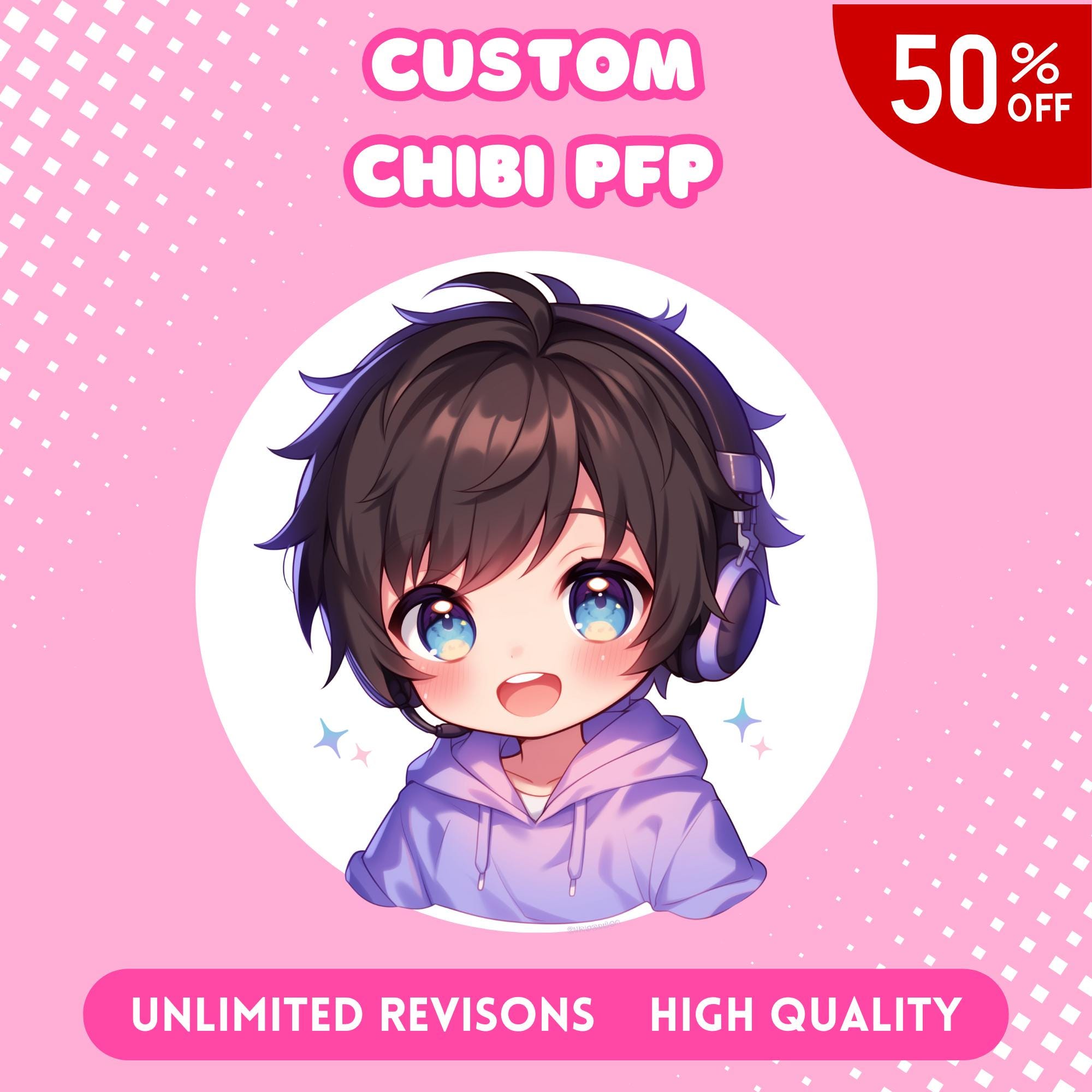 CUSTOM CHIBI PFP Pfp Chibi, Pfp Commission, Chibi Commission, Chibi Pfp ...