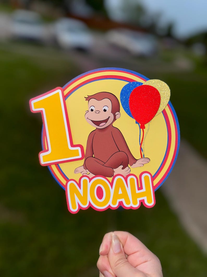 Custom Curious George Goodie Bags, Personalized Curious George Tag ...