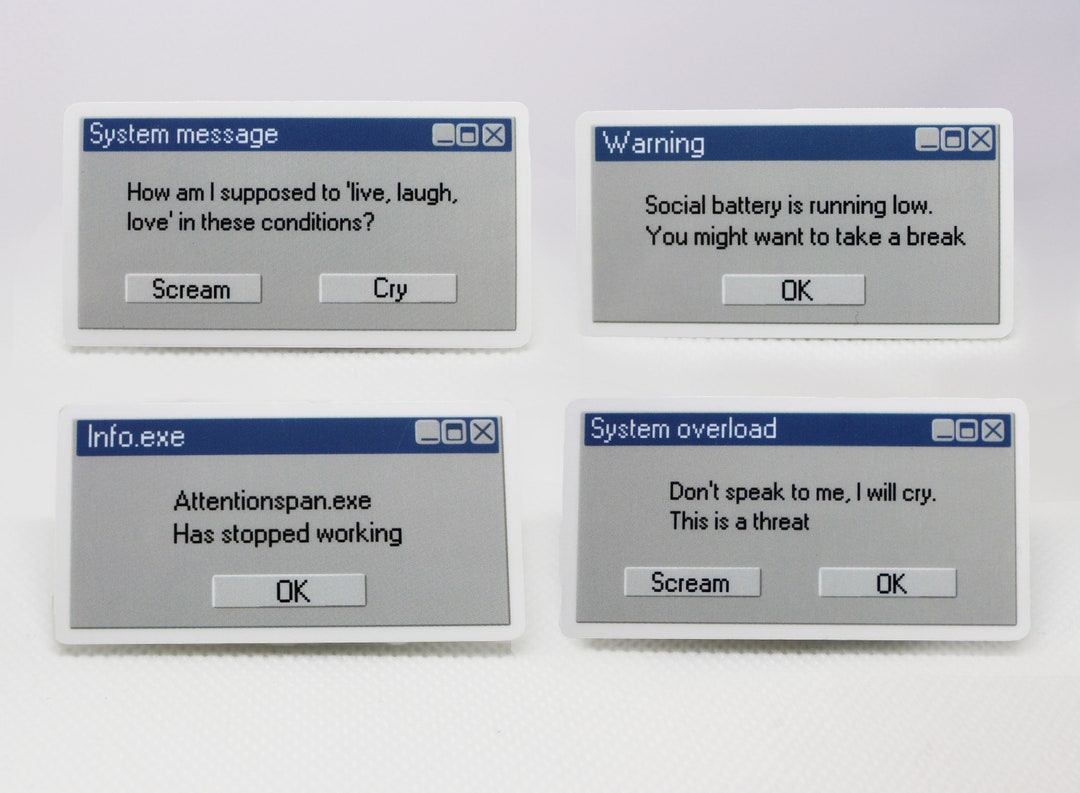 Windows Stickers - Gray - Etsy