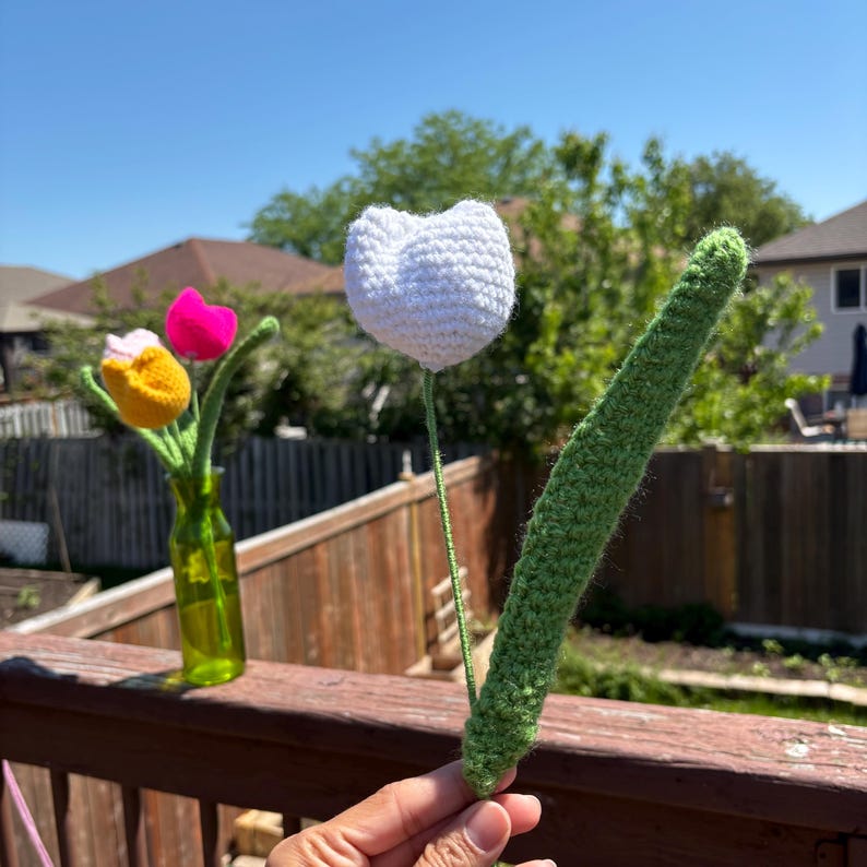 Crochet Tulips Home Decor – Handmade Forever Flowers for Gifting - Etsy
