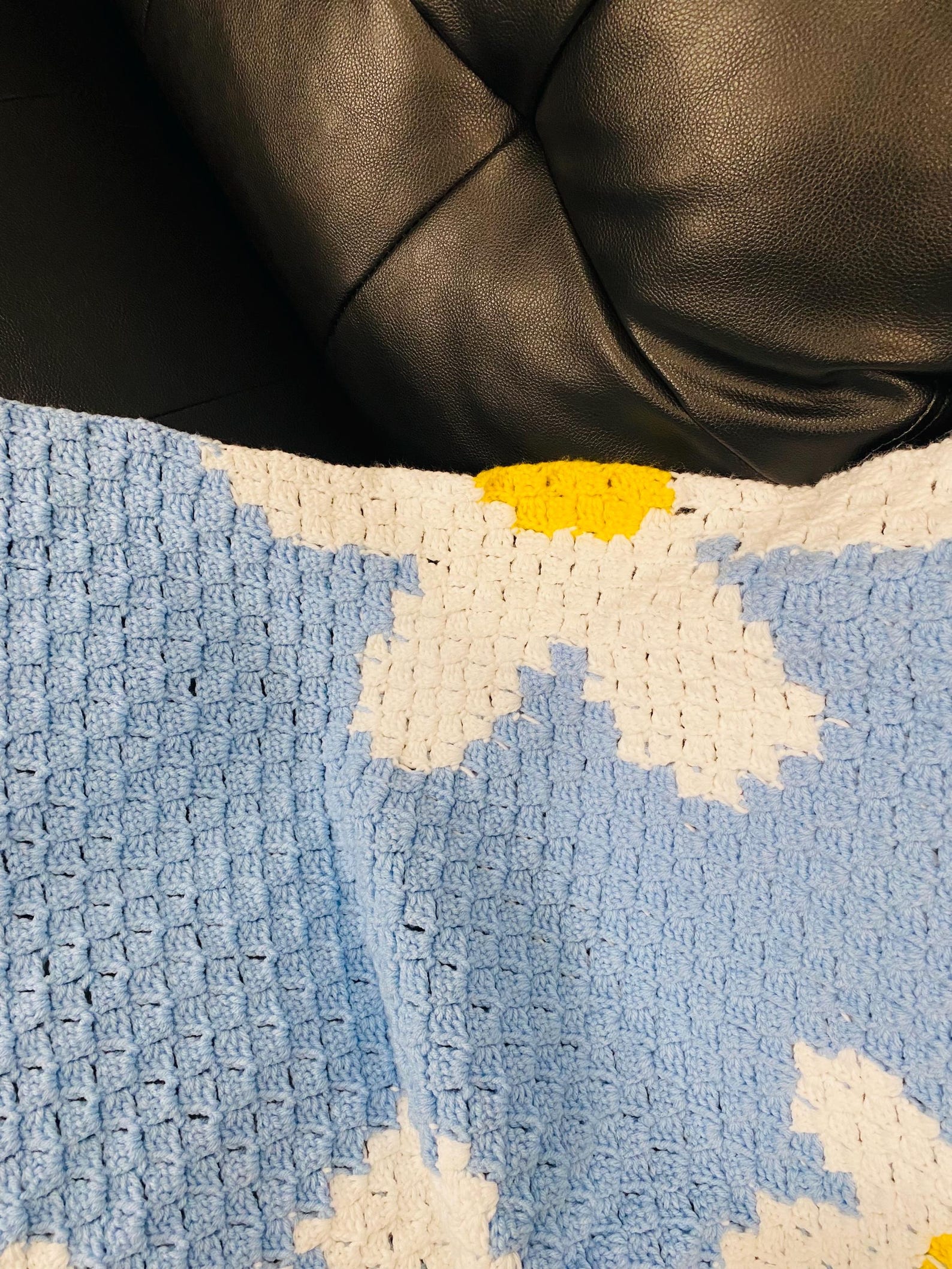 Daisy Graphghan, Daisy Afghan, Throw Blanket With Daisy Pattern, Afghan ...