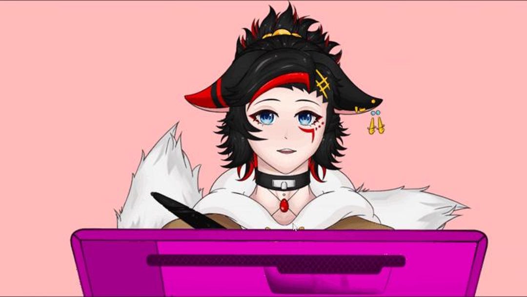 Live2d Tablet With Moving Pen Vtuber Asset - Etsy