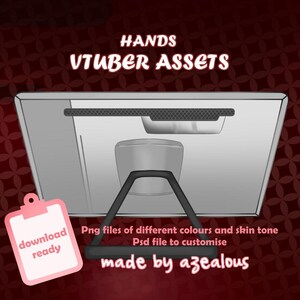 Vtuber Tablet Asset Simple Colours - Etsy