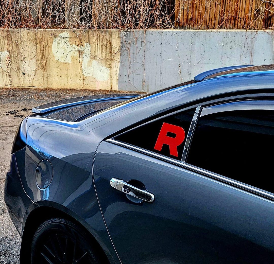 Team Rocket Red R Pokemon Car Decal 5in Sticker Glossy Waterproof for ...