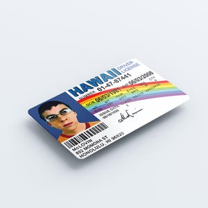 Card Skin Mclovin ID Superbad Sticker Funny Iconic Hawaii Comedy Movie ...