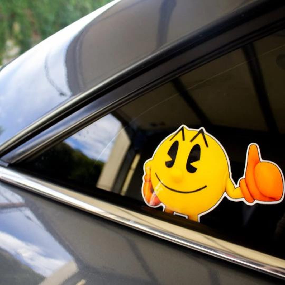 Pacman Namco 5in Car Peeker Decal Glossy/holographic Waterproof for ...