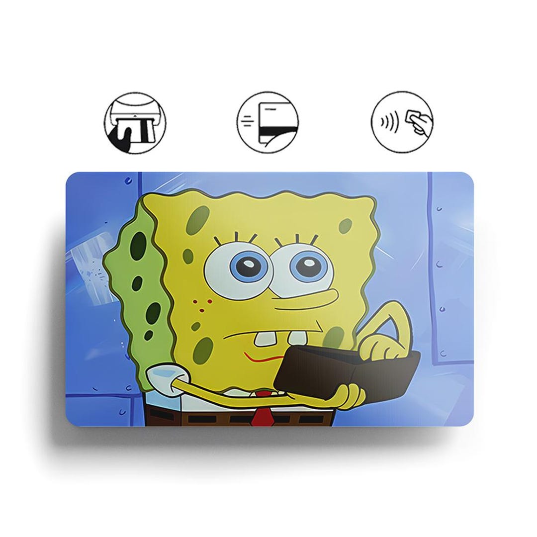 Card Skin Sponge Wallet Meme Sticker Funny Cartoon Bikini Bottom Decal ...