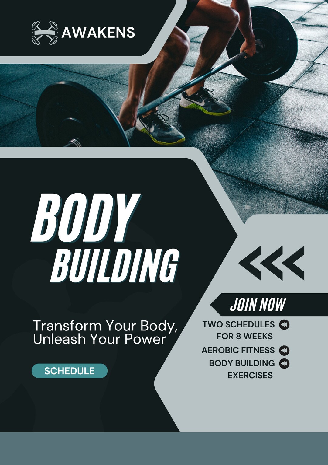 12 Week Gym Plan for Dream Body Muscle Building Fitness Program Workout ...