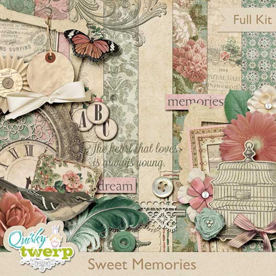 Sweet Memories Digital Scrapbook Kit - Etsy