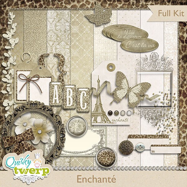 Enchante Digital Scrapbook Kit - Etsy
