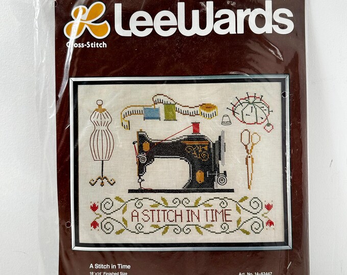 Vintage Sewing Embroidery Kit by Leewards Cross-stitch - Vintage Cross ...