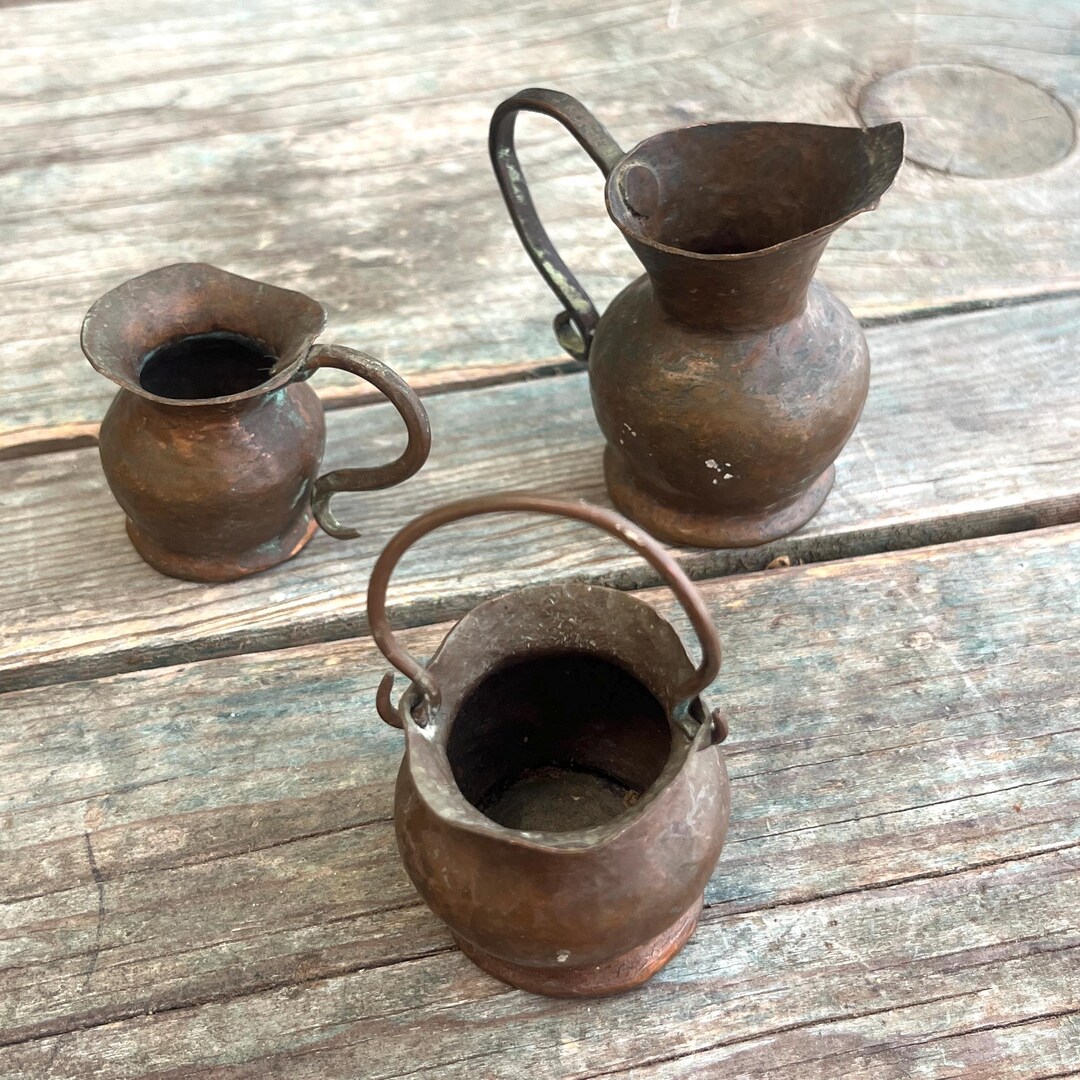 Copper Miniatures, Antique Quality Hand Forged Copper Doll House ...